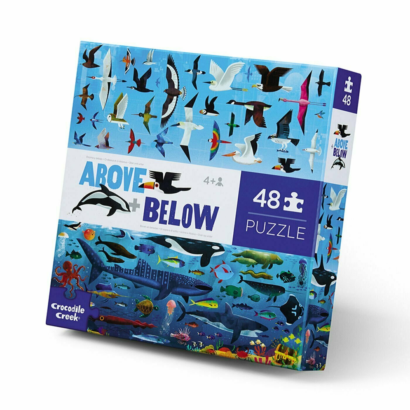 Crocodile Creek 48 Piece Above & Below Puzzles - Hippychick