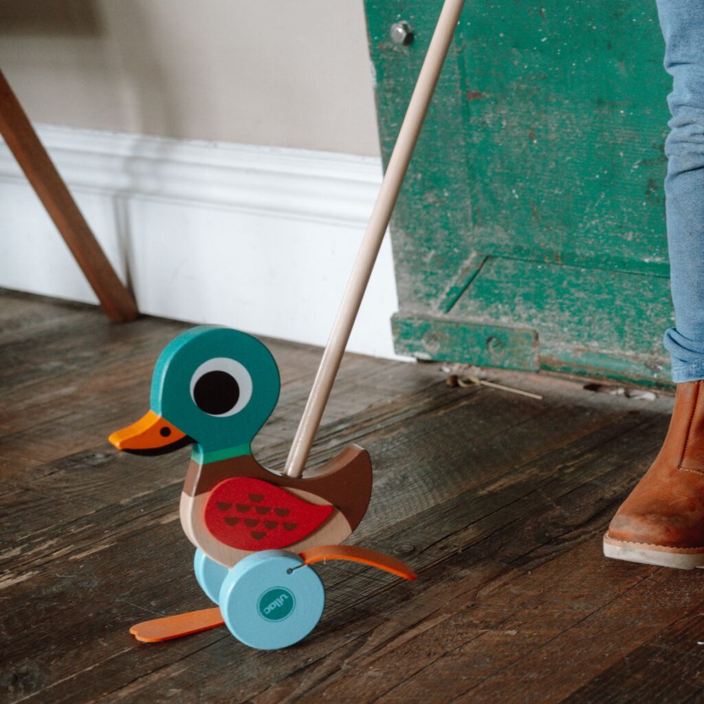Vilac Duck Push Toy - Hippychick