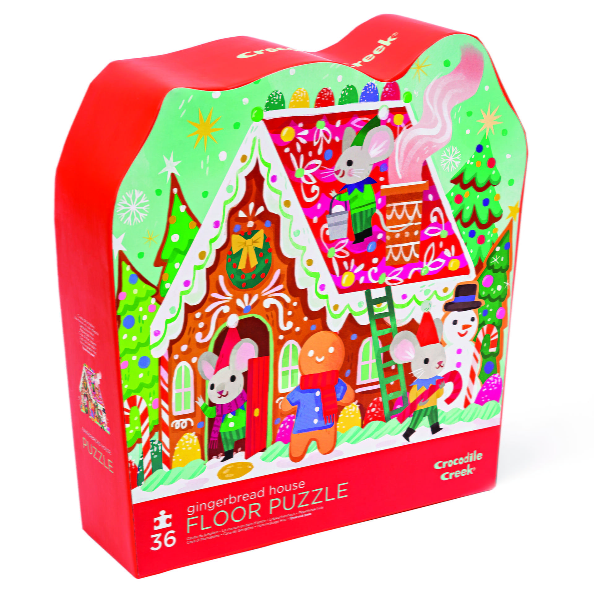 Crocodile Creek 36 Piece Puzzle - Gingerbread House - Hippychick