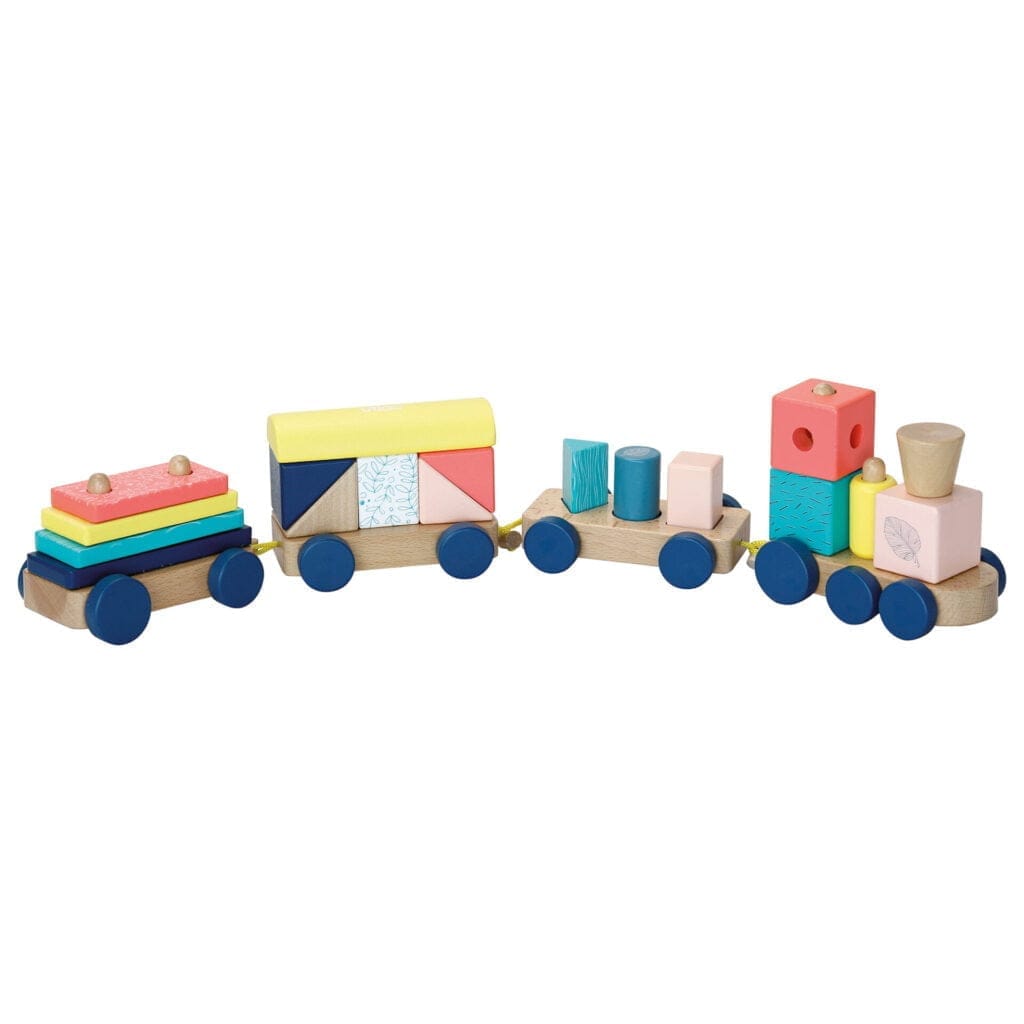 Vilac Wooden Stacking Train Set - Hippychick