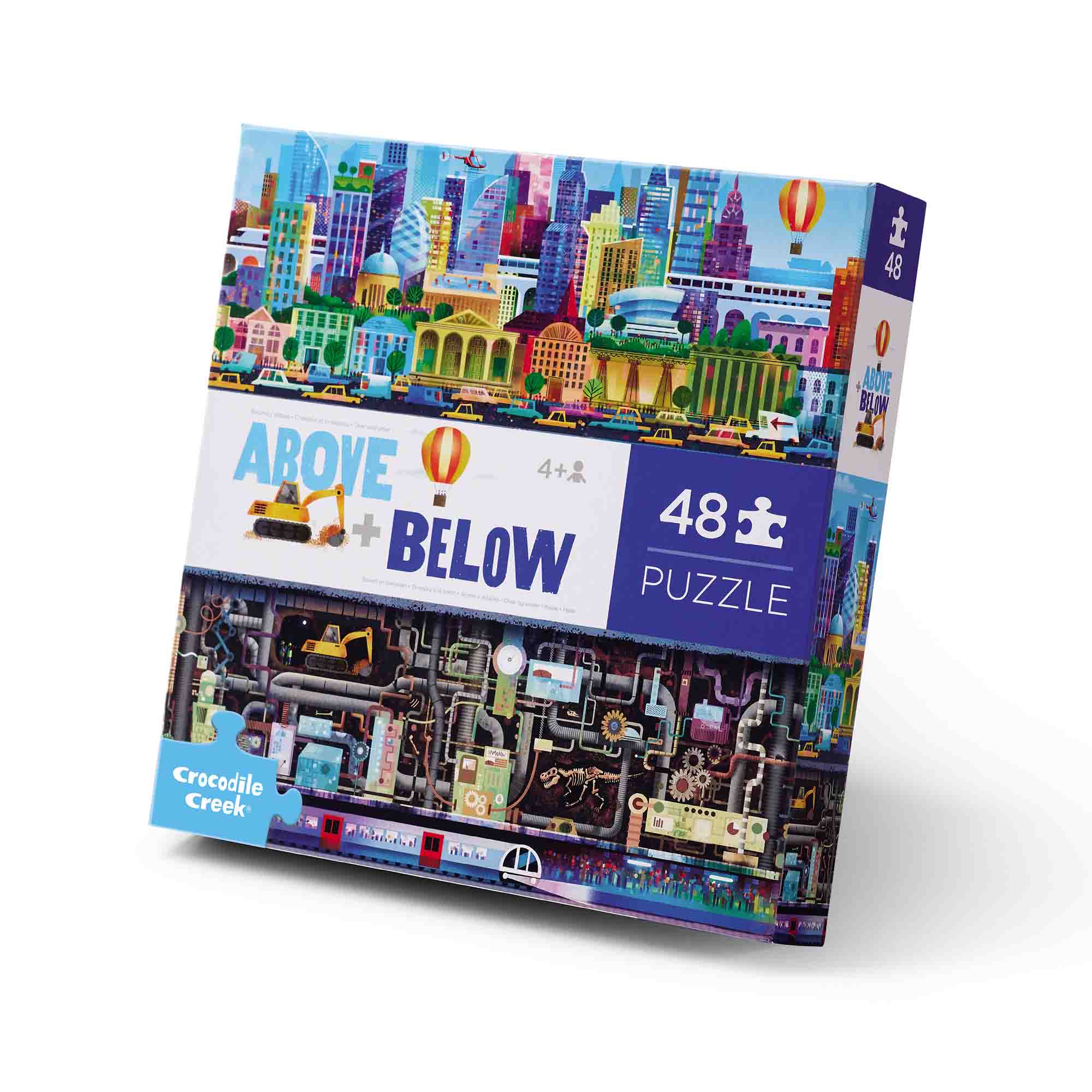 Crocodile Creek 48 Piece Above & Below Puzzles - Hippychick